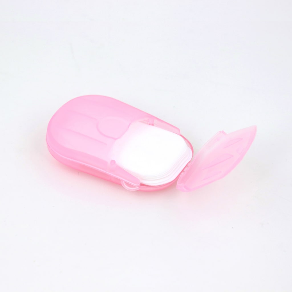 Portable Hand-Washing Soap Paper (5 Packs/100 Sheets)